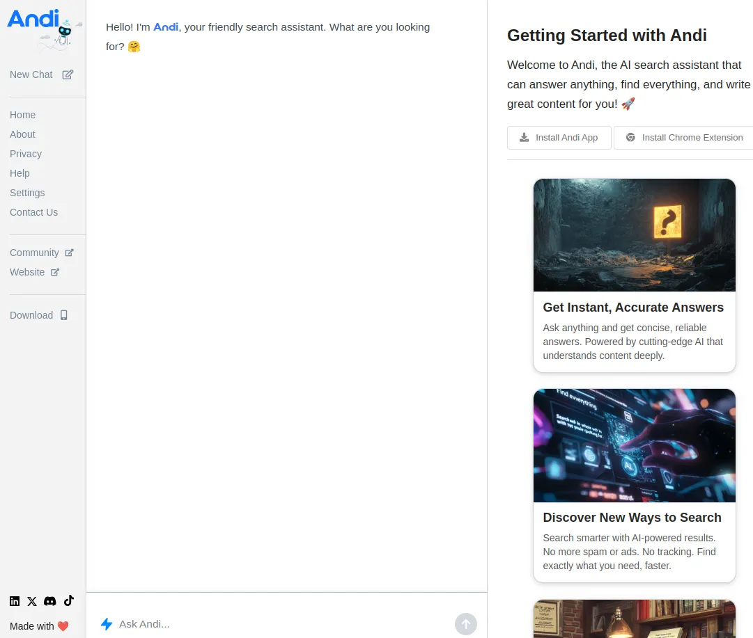 AndiSearch | Avis & Alternatives IA