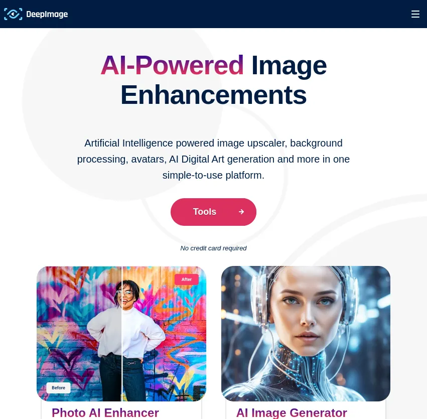 Deep Image | Avis & Alternatives IA