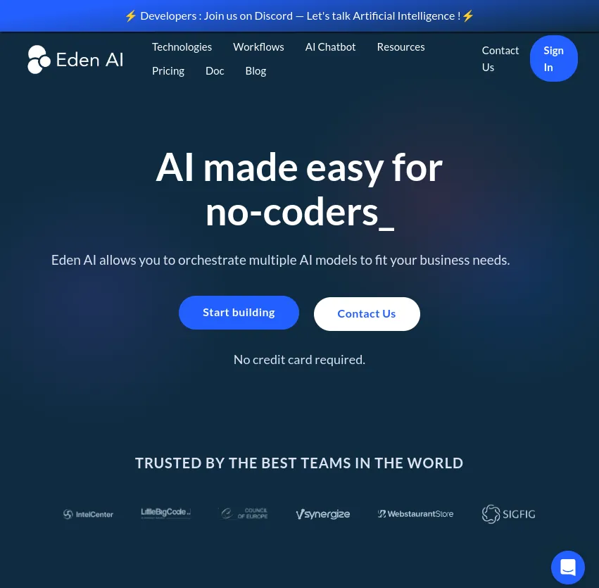 Eden AI | Avis & Alternatives IA