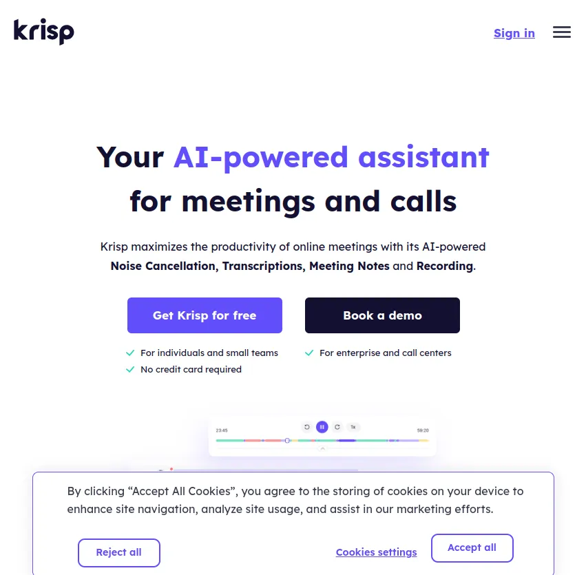 Krisp | Avis & Alternatives IA