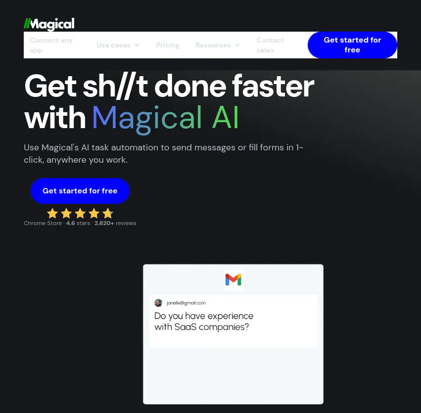 Magical AI | Avis & Alternatives IA