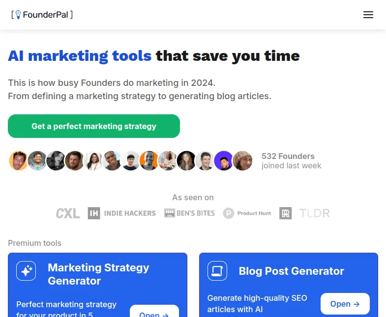 Founder Pal | Avis & Alternatives IA