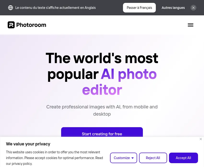 Photoroom AI | Avis & Alternatives IA